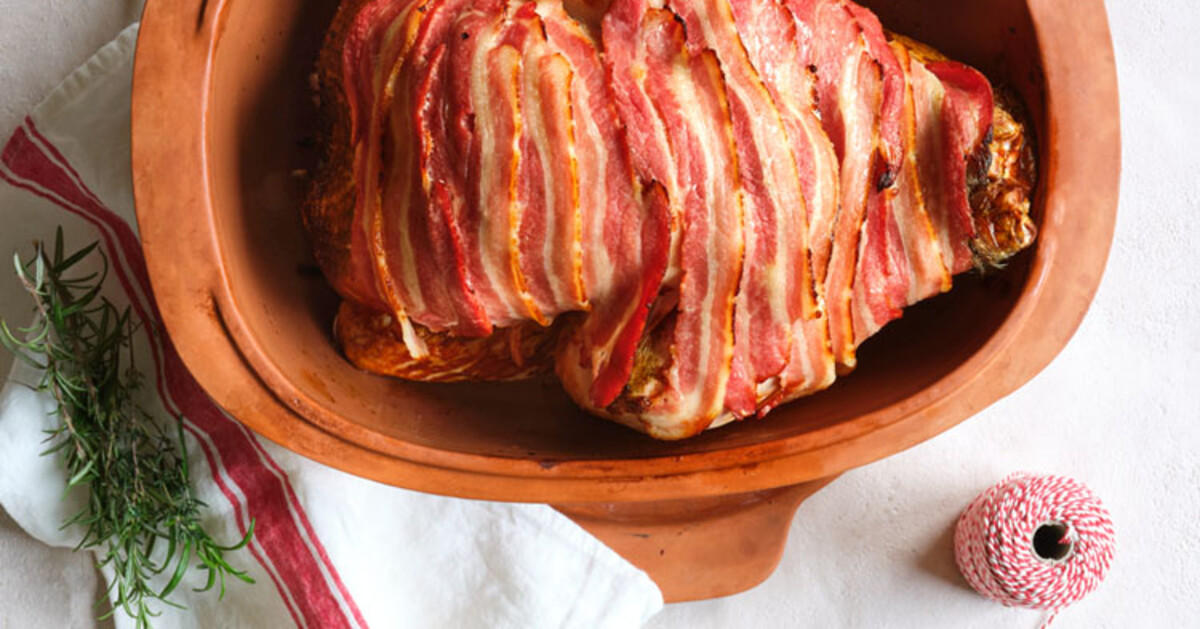 Pečena ćurka sa slaninom » Perutnina Ptuj