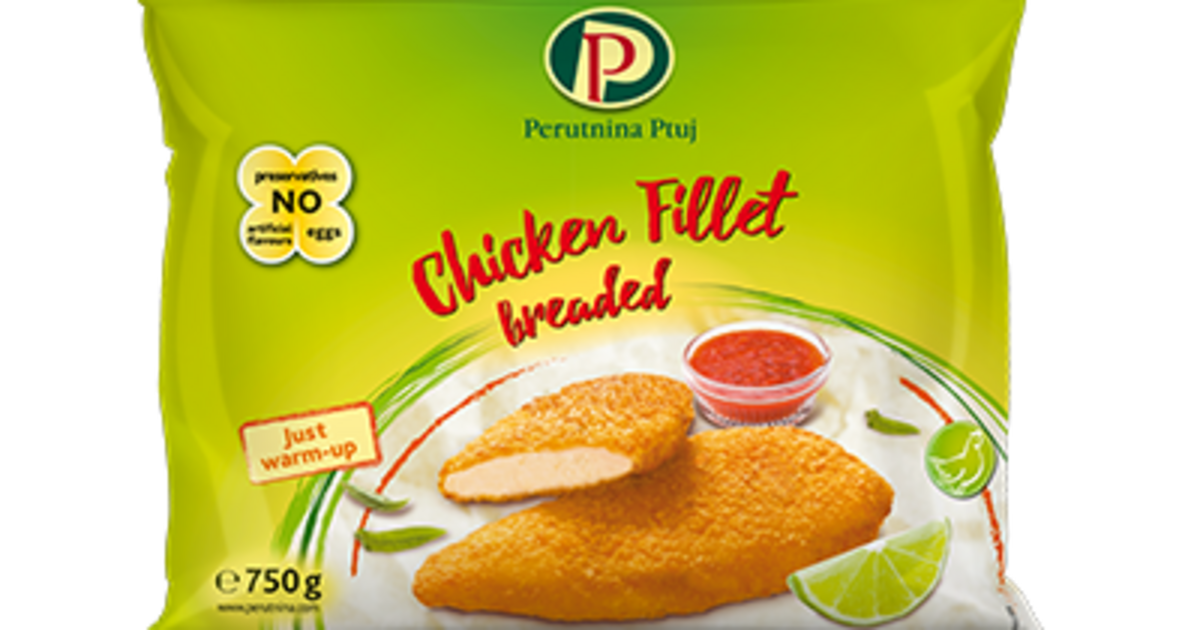 Breaded chicken fillet » Perutnina Ptuj