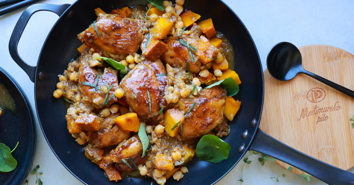 Pileći zabatak s bučom i slanutkom » Perutnina Ptuj